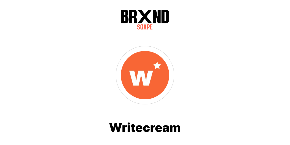 Writecream | BrXnd.ai Landscape