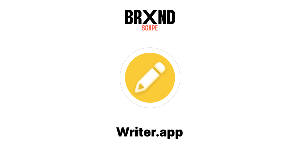 Writer.app | BrXnd.ai Landscape